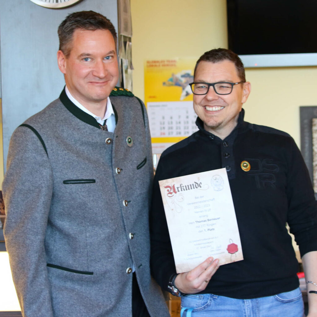 Vereinsmeisterschaft LG LP LGA – Schützengesellschaft Edelweiß Hallbergmoos e.V.